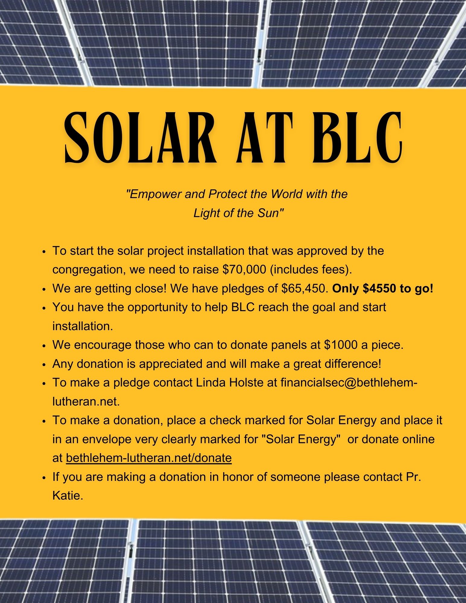 BLC Solar Project – BLC